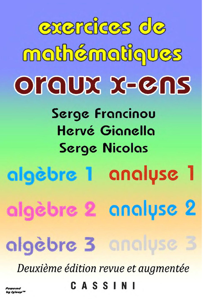 Oraux X-ENS | PDF