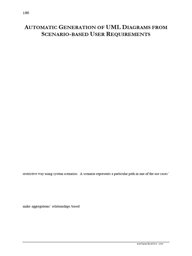 Automating UML Diagram Creation | PDF | Use Case | Parsing