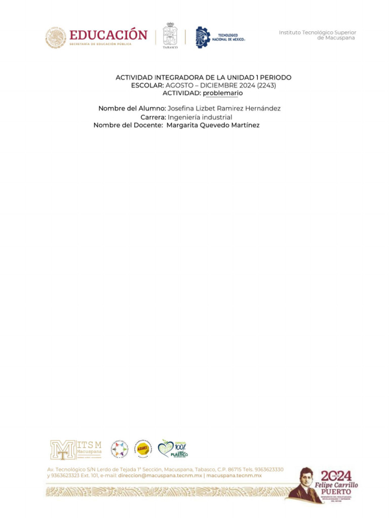 Problemario de Configuración Electrónica | PDF | Compuestos químicos ...