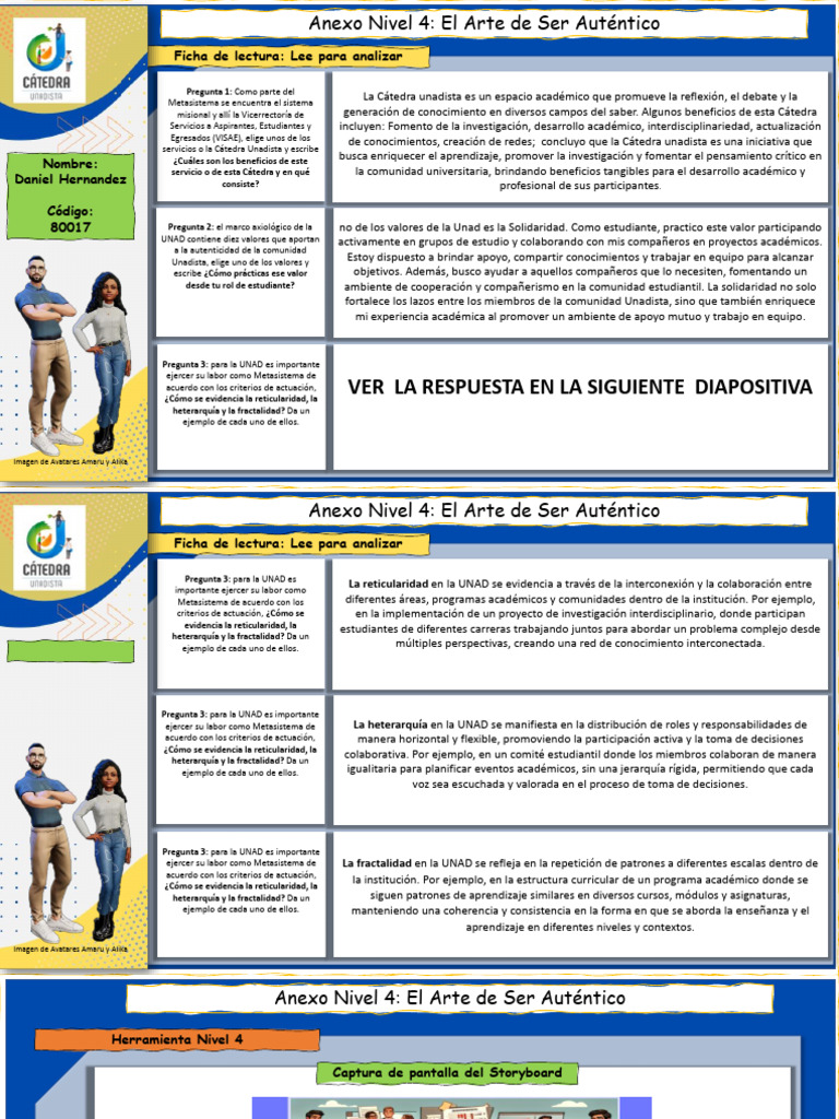 Unidad 3 - Nivel 4 - El Arte de Ser Auténtico | PDF | Toma de ...