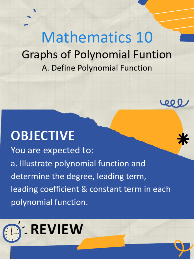 2ND QUARTER Graphs of Polynomial Function | PDF | Polynomial | Variable ...