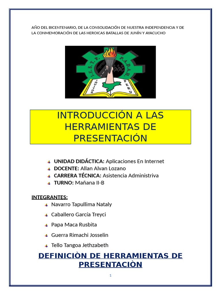 Introducciòn A Las Herramientas de Presentaciòn-1 | PDF | Scribd | Libreria digital