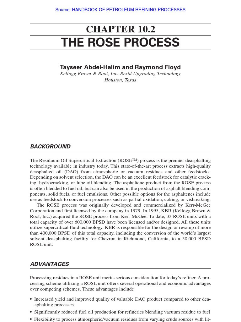 The Rose Process: Tayseer Abdel-Halim and Raymond Floyd | PDF ...