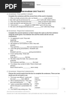 Life Vision Pre-Intermediate Unit 1 Test | PDF