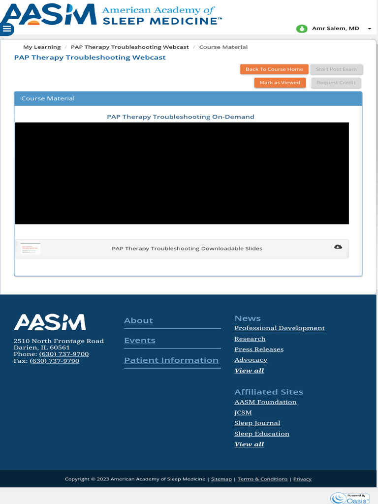 PAP Therapy Troubleshooting Webcast | PDF