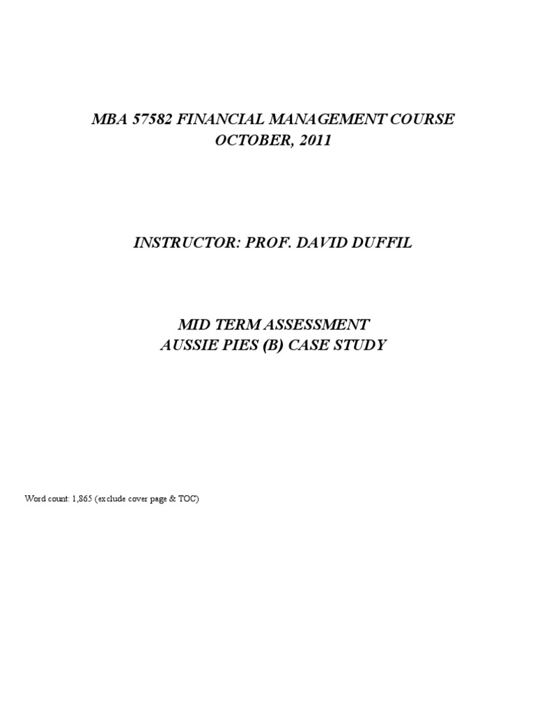 Autumn 2011 - Midterm Assessment (25089) | PDF | Expense | Dividend Autumn 2011 - Midterm Assessment (25089) | PDF | Expense | Dividend