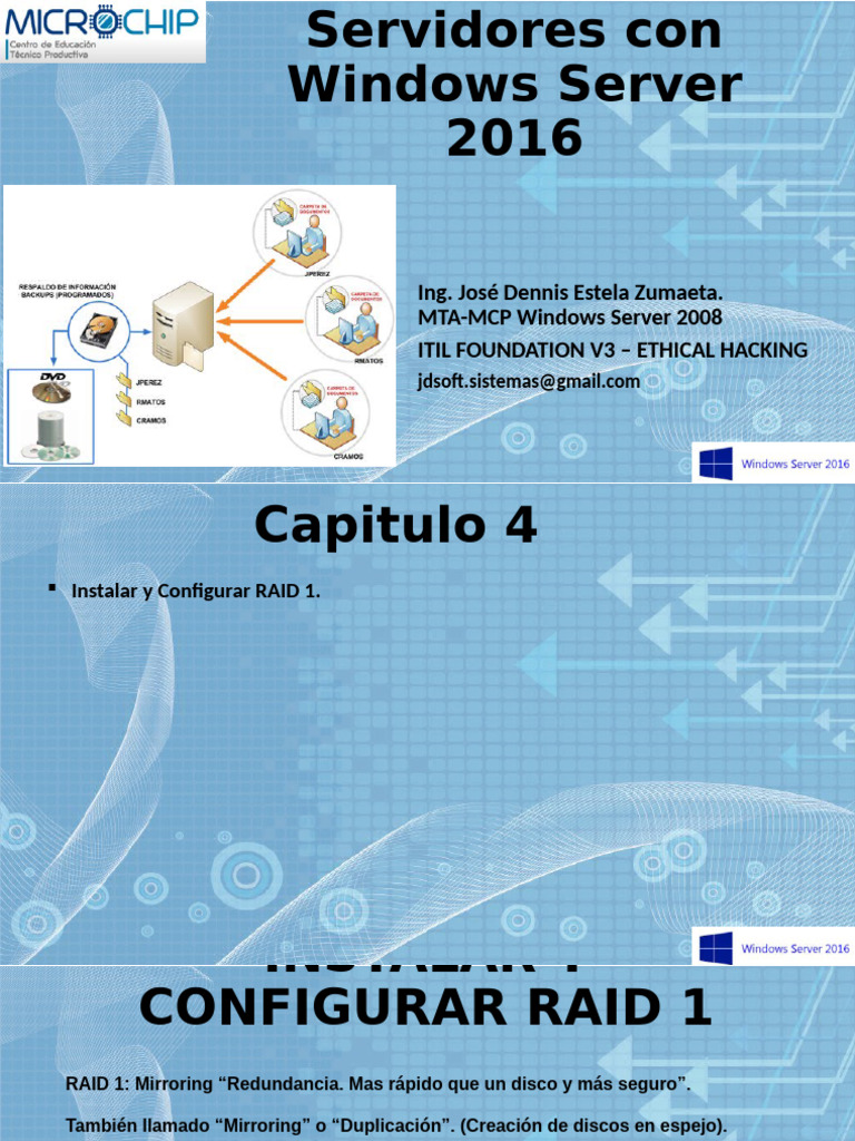 Guía para Instalar RAID 1 en Windows Server | PDF | Hardware de la computadora | Almacenamiento ...