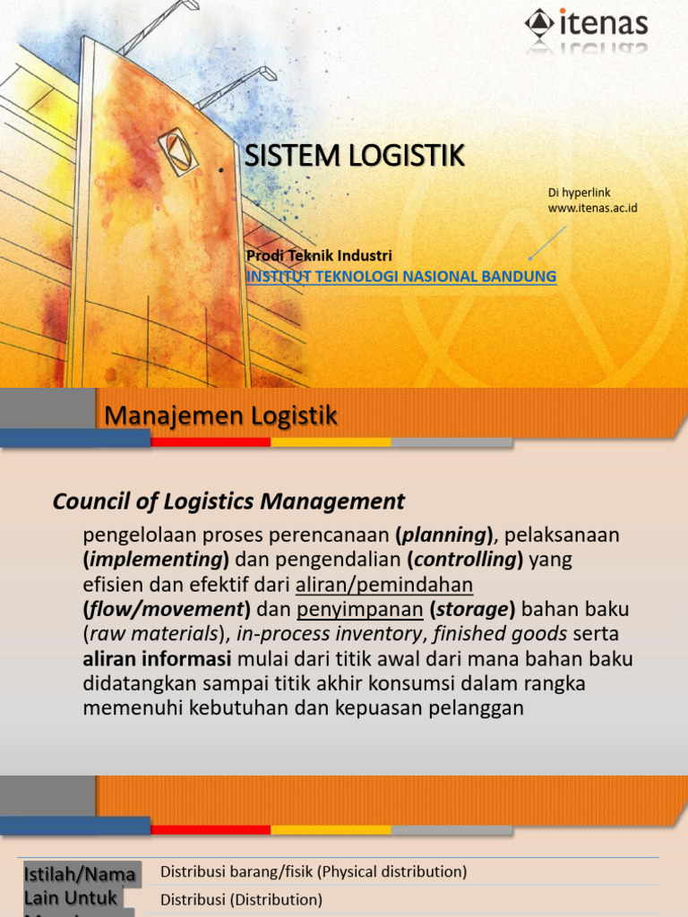 Introduction To Logistics Management | PDF
