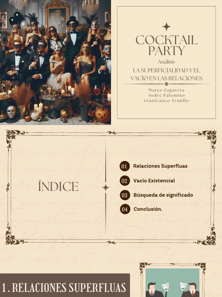Análisis de Cocktail Party | PDF