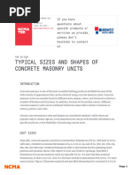 Ncma Tek: Typical Sizes and Shapes of Concrete Masonry Units TEK 2-1A ...