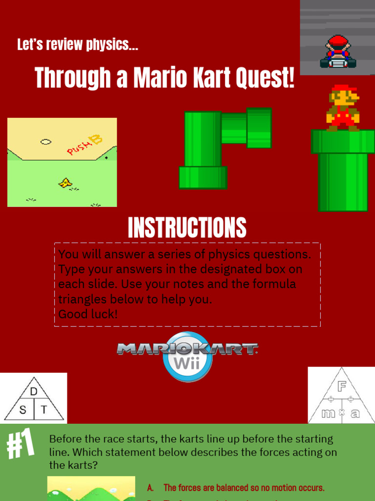 GRAYSON HANSON - Mario Kart Quest - 14223700 | PDF | Force | Newton's ...