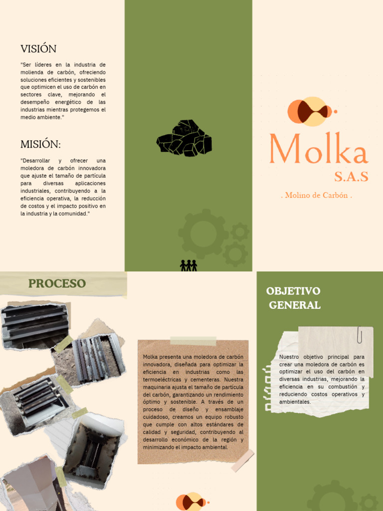 Grocery Brochure in Olive Green Light Yellow Dynamic Photocentric Style (Trípticos) | PDF