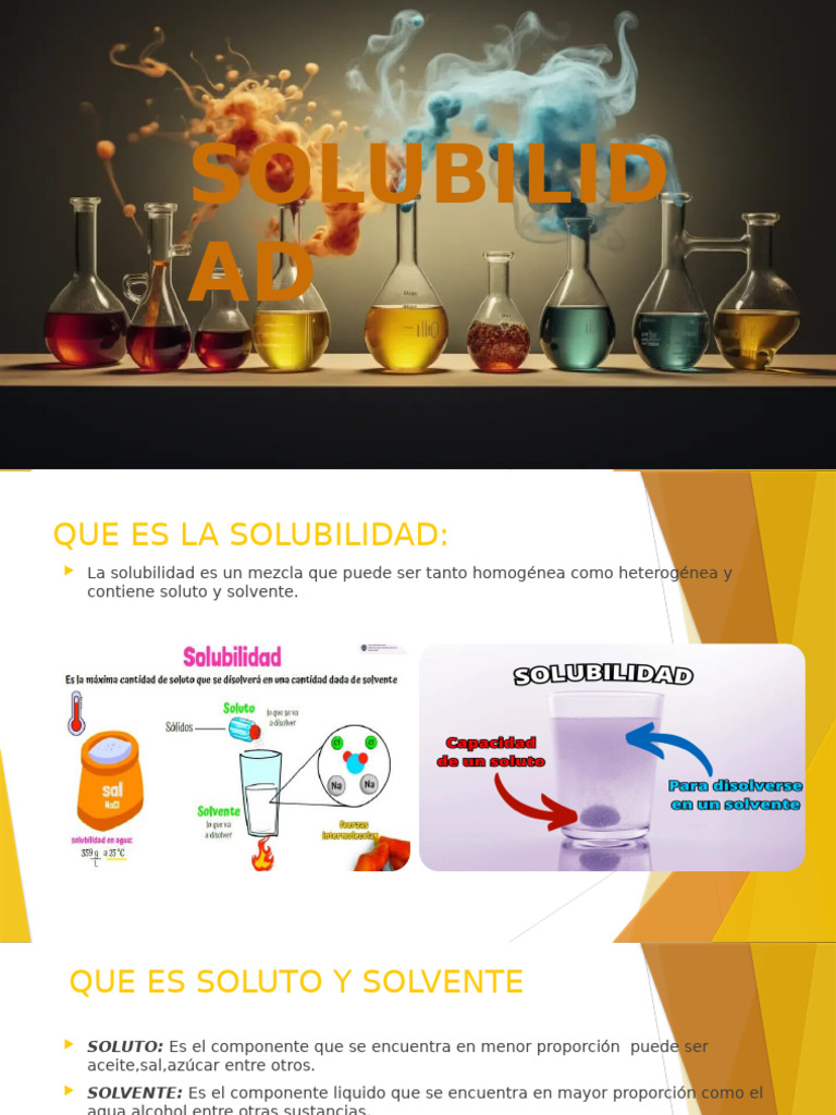 SOLUBILIDAD | PDF | Concentración | Solubilidad