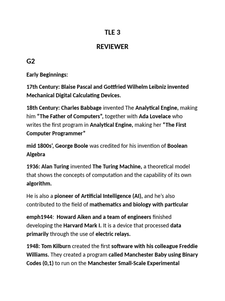 TLE 3 Reviewer | PDF | World Wide Web | Internet & Web