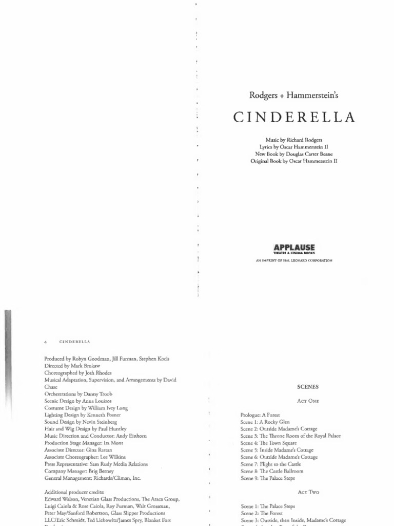 Cinderella (2013 Revised Version) - Text | PDF