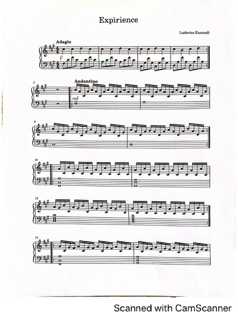 Experience (Piano) | PDF