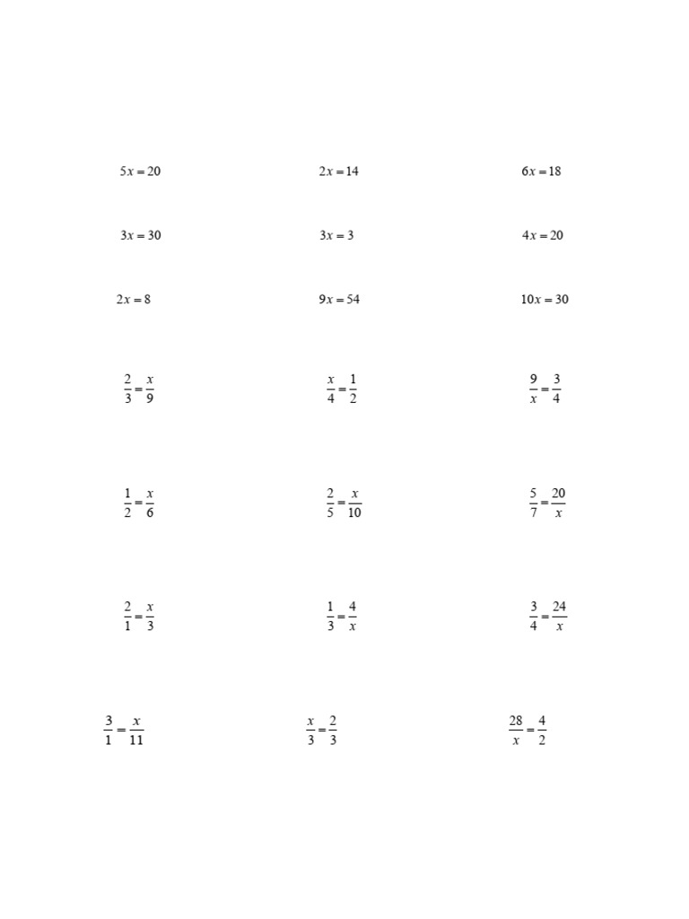 Cross Multiplying | PDF