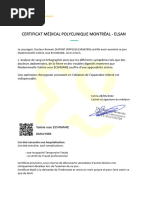 Certificat d'Hospitalisation à Bassam | PDF