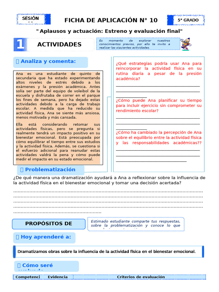 Ficha 10 | PDF | Las emociones | Sicología