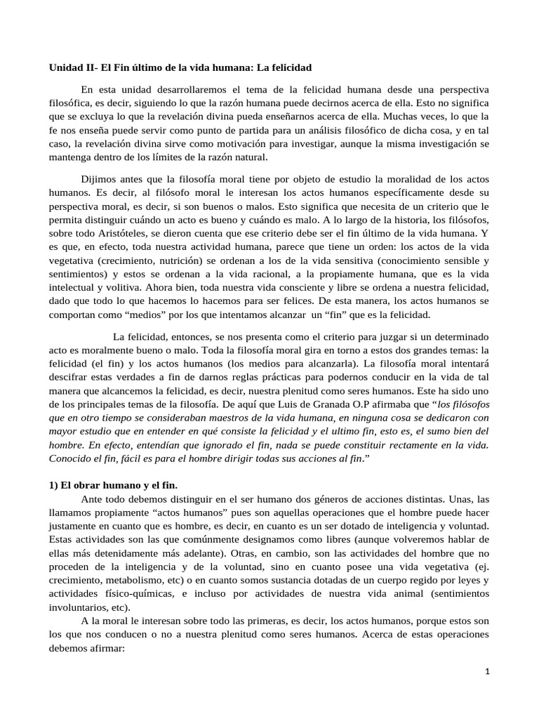 La Felicidad | PDF | Felicidad | Virtud