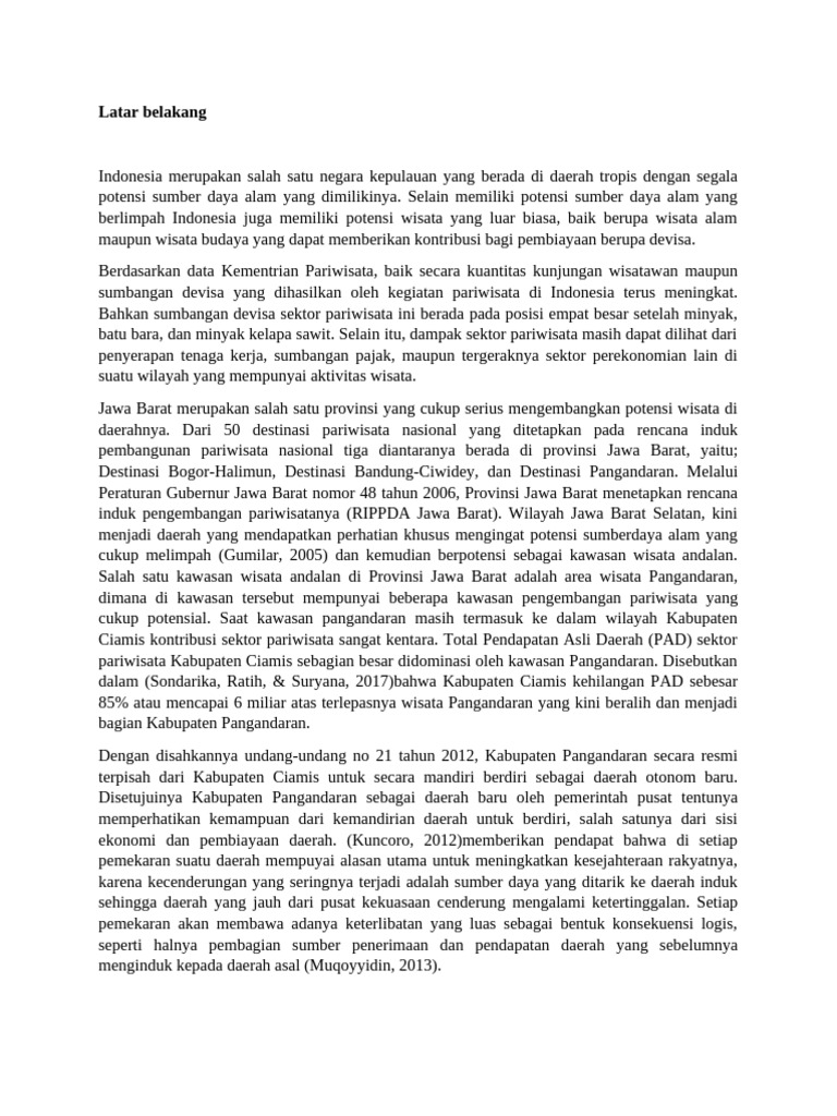 Latar Belakang | PDF