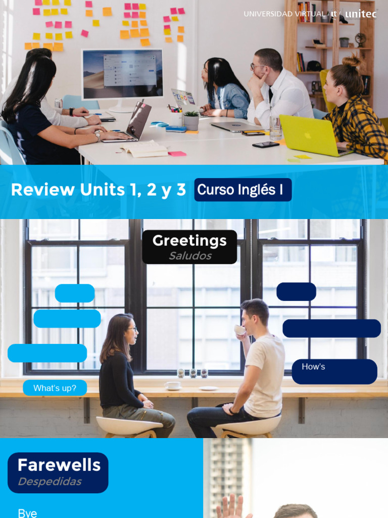 Review Units 1, 2 y 3 | PDF | Linguistic Morphology | Syntax