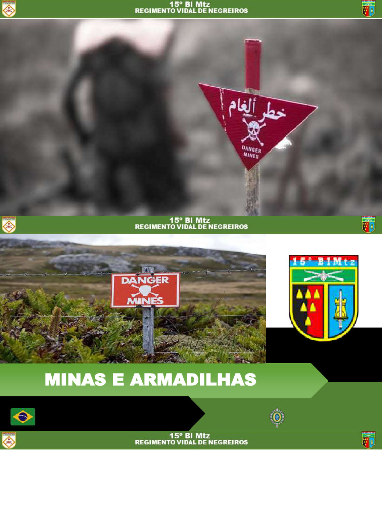 MINAS E ARMADILHAS - Sgt Eduardo Brito (1) | PDF | Mina terrestre ...