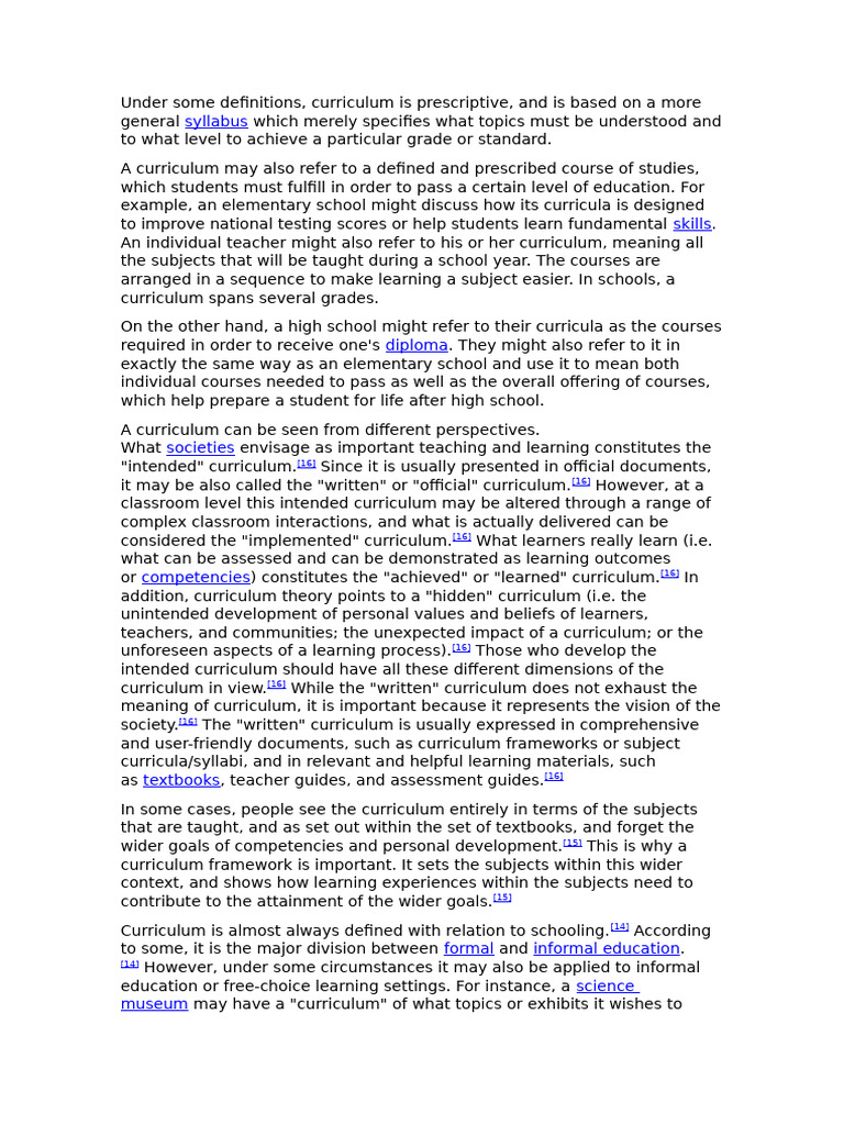 Under some definitions | PDF | Curriculum | Behavior Modification