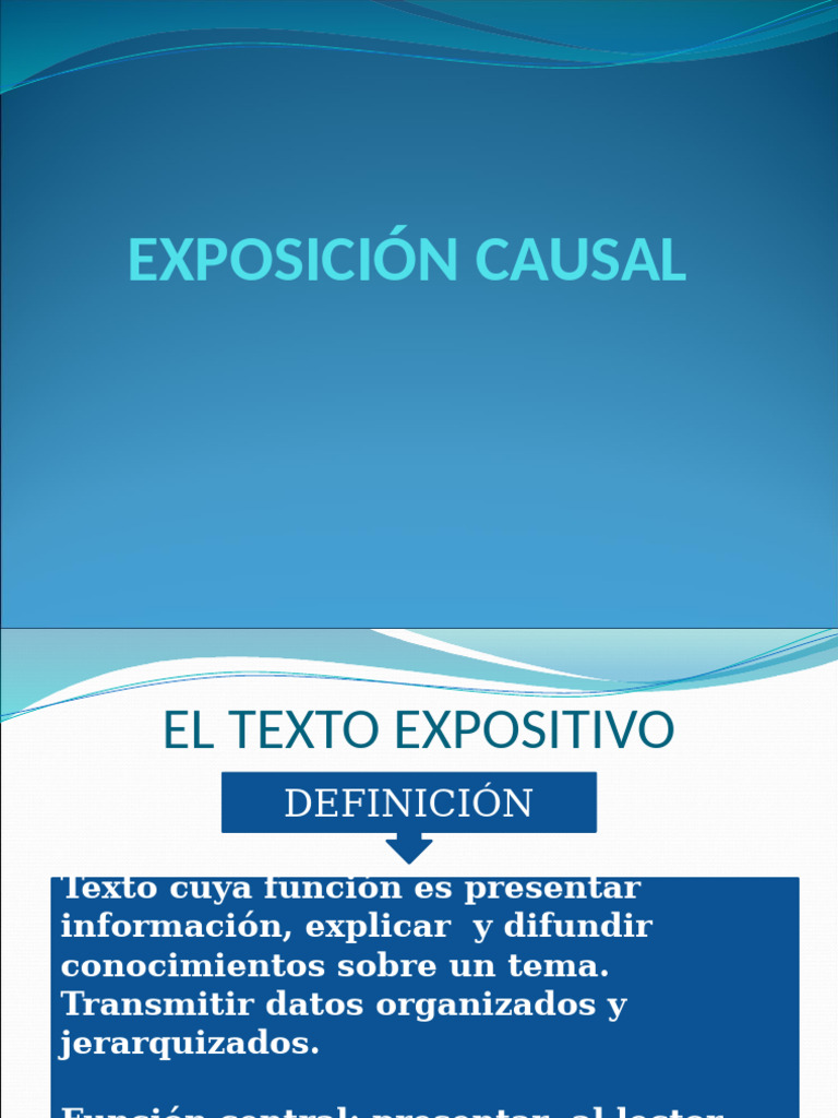 s9EL_TEXTO_EXPOSITIVO CAUSAL | PDF | Causalidad | Información