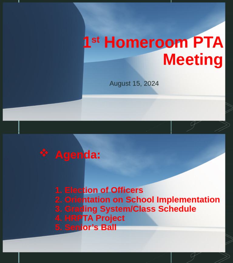 1st Homeroom PTA Meeting24 | PDF | Career & Growth