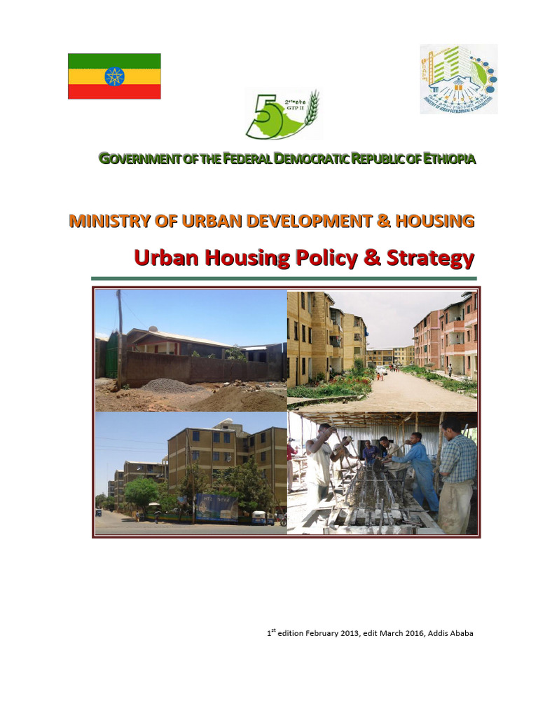 Urban Housing Policy Framework | PDF | Employment | Poverty