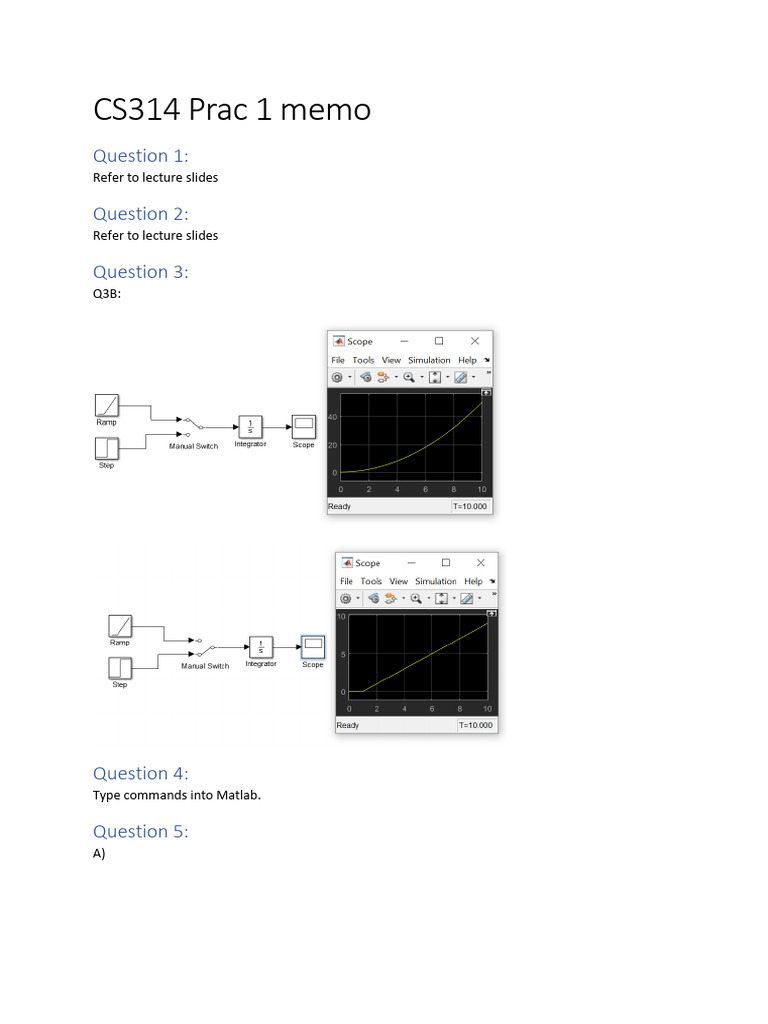 CS314 Prac1 2022 Memo | PDF | Computers