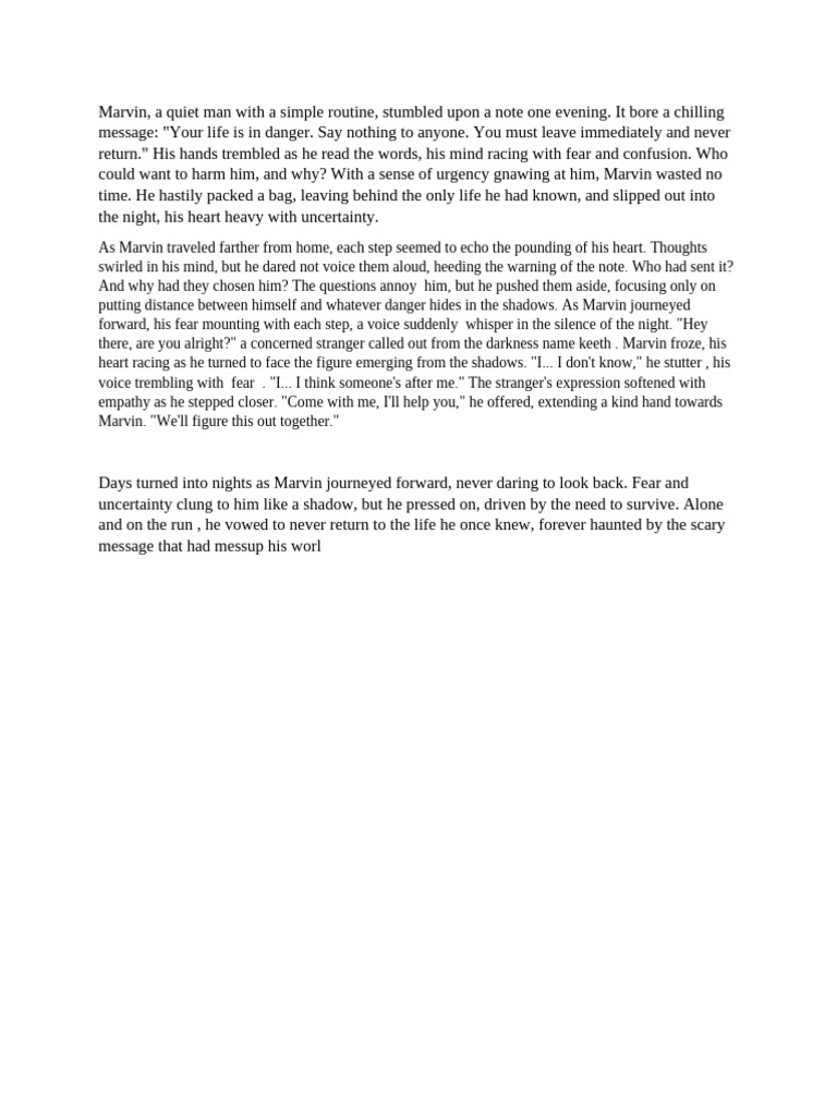 Marvin Story | PDF