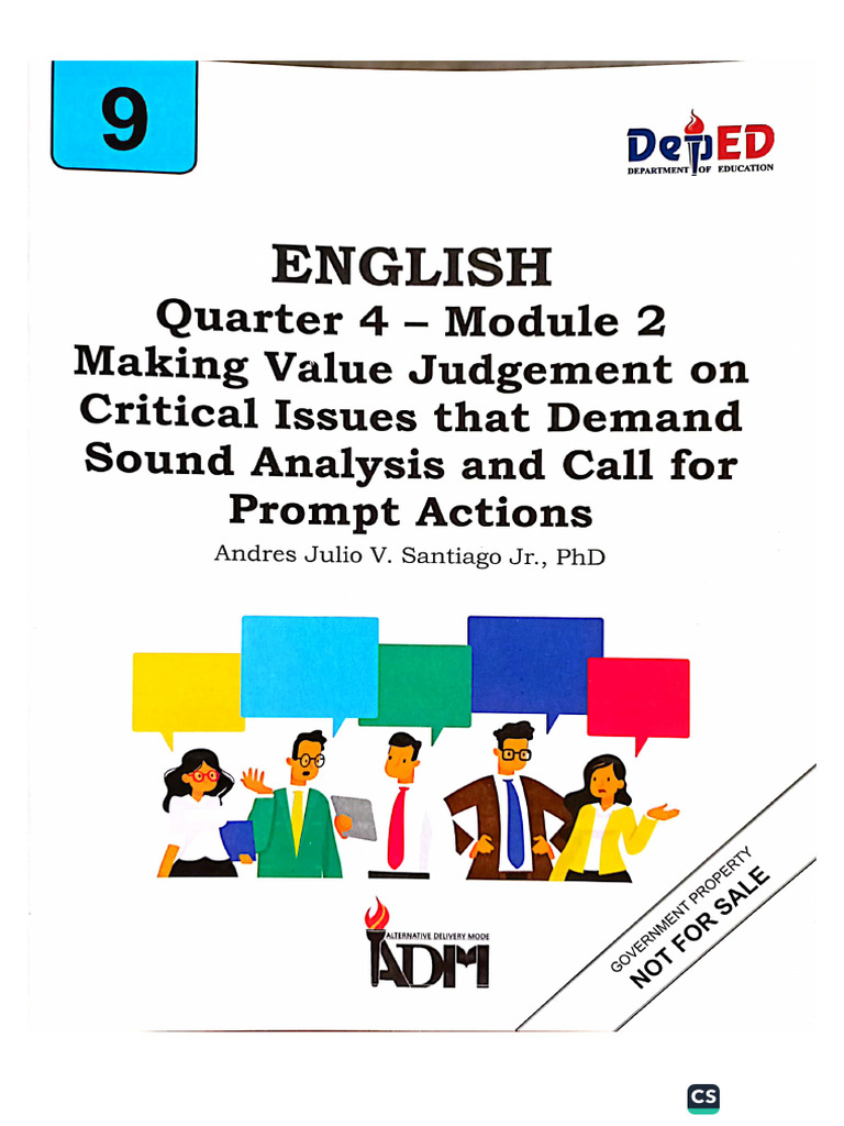 Copy of English 9 Quarter 4 Module 2 | PDF