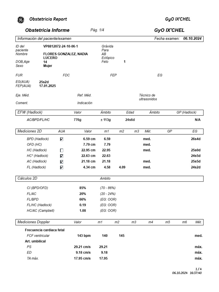 Report OB | PDF | Ciencias de la Salud