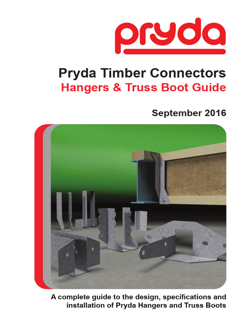 Hangers Truss Boots September 2016 Pryda | PDF | Truss | Beam (Structure)
