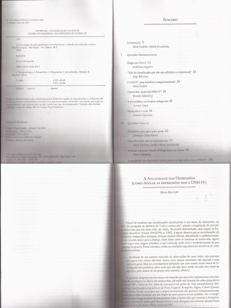 A Atualidade Das Depressões (Como Pensar As Depressões Sem o DS | PDF