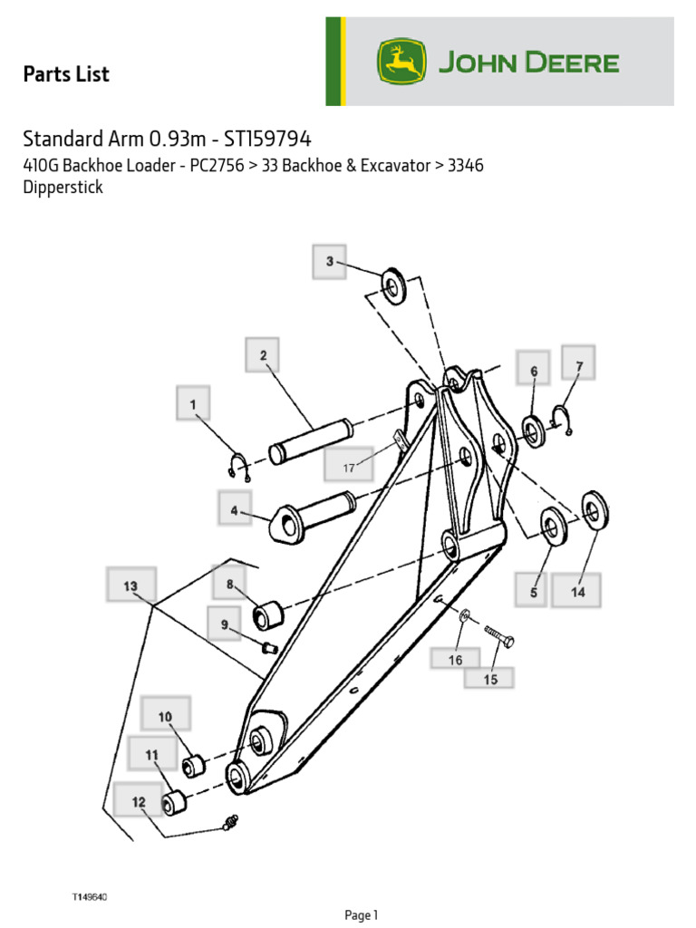 Backhoe Loader Parts List | PDF | Technology & Engineering