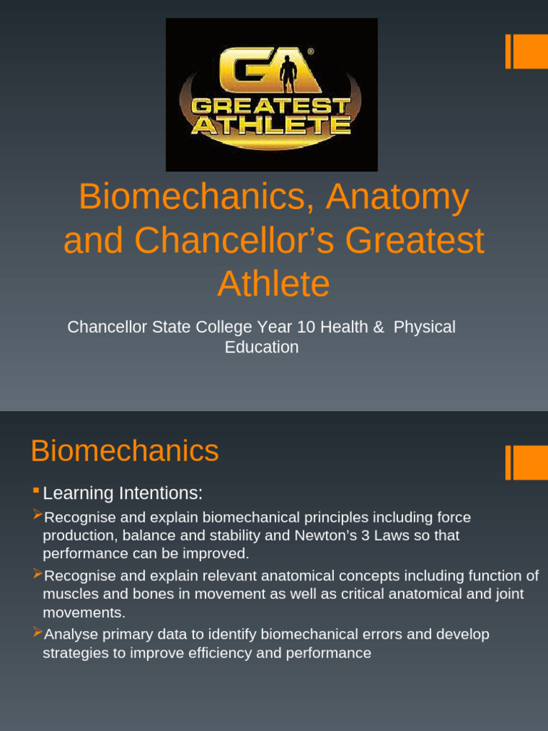 Biomechanics Scaffolding Lesson | PDF | Force | Biomechanics