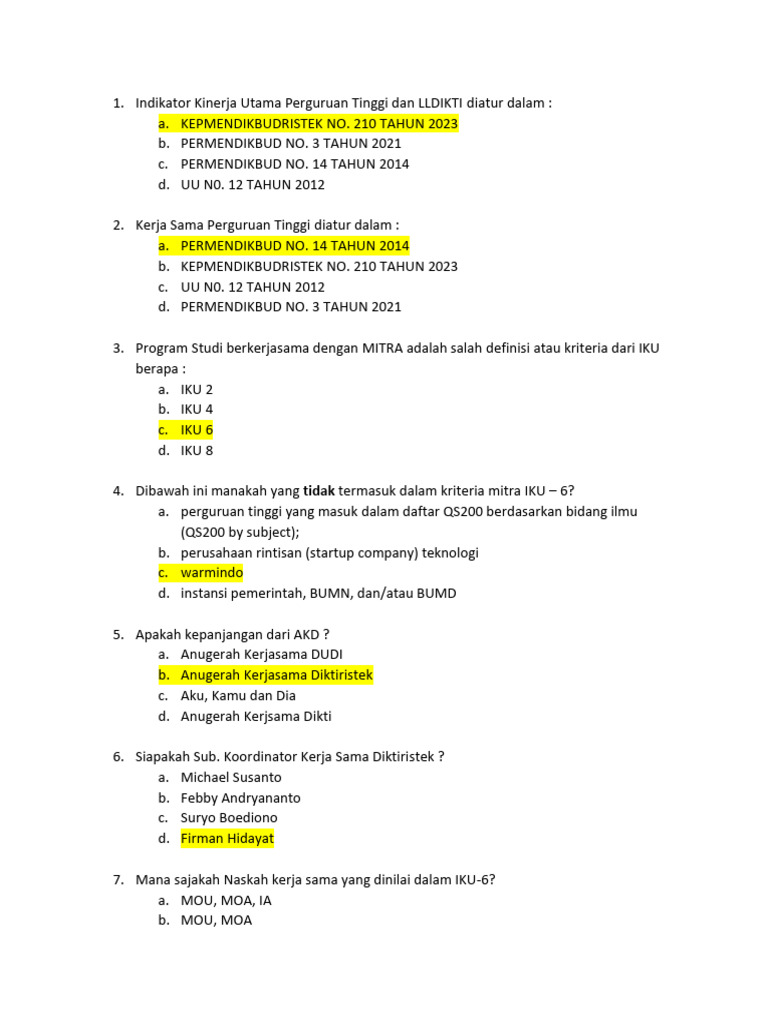 Kuis Kerma 2024 | PDF