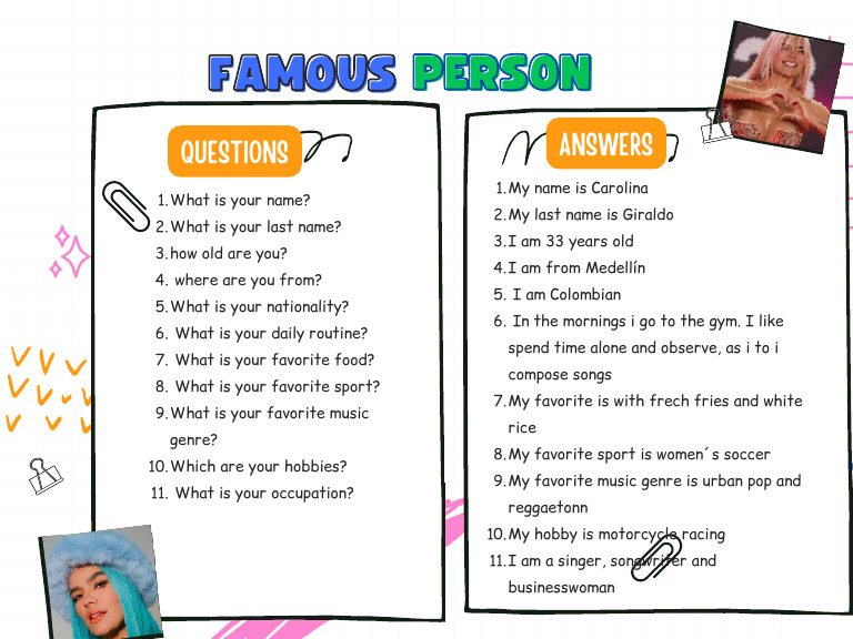 Famous Person | PDF