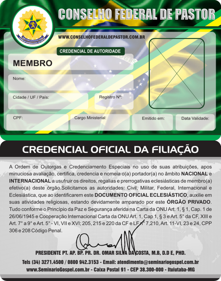 3 Modelo - Credencial CFP | PDF