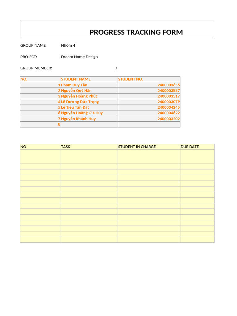 Progress Tracking | PDF