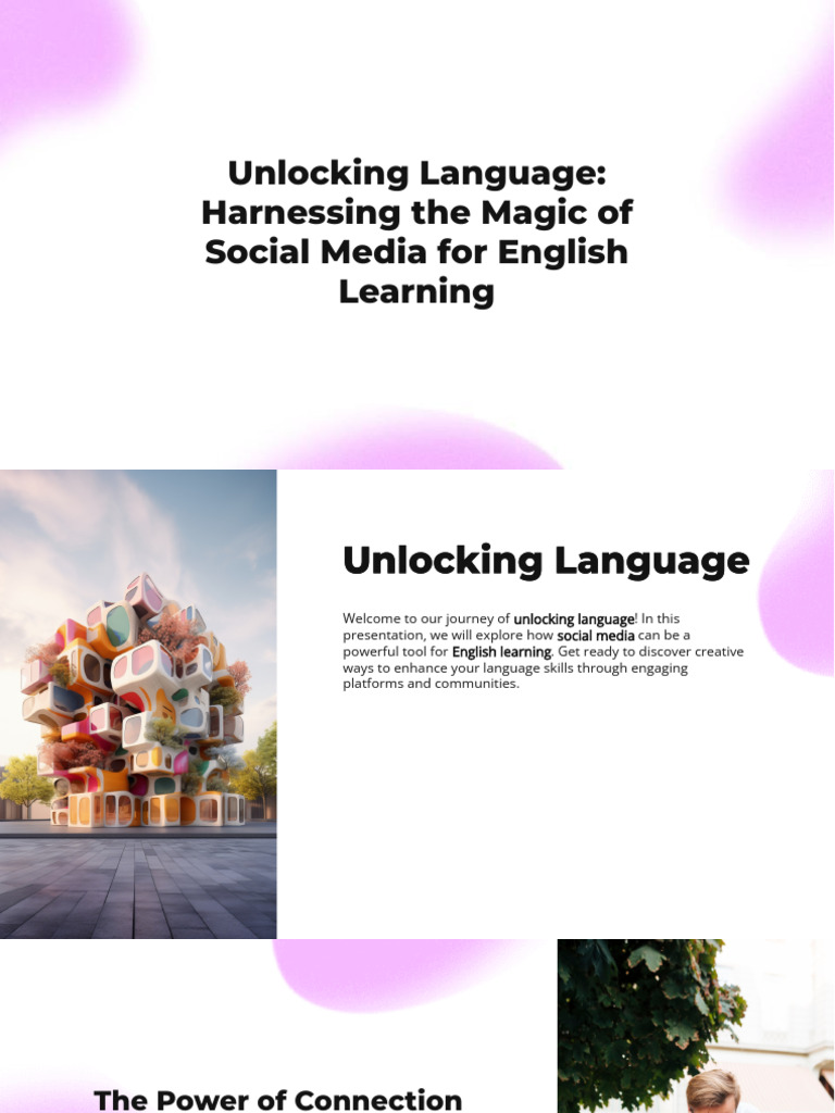 Slidesgo Unlocking Language Harnessing The Magic of Social Media For ...