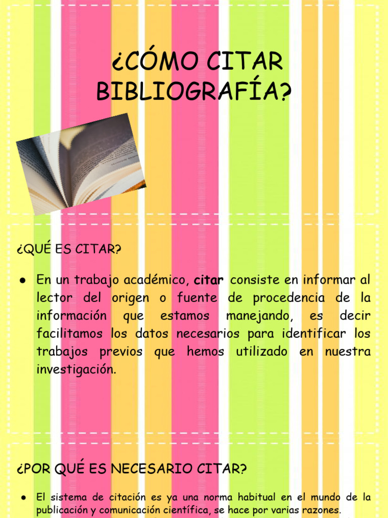 ¿Cómo Citar Bibliografía | PDF