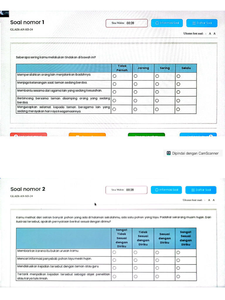 Gladi Anbk SD 2024 Tentang Survey Karakter | PDF