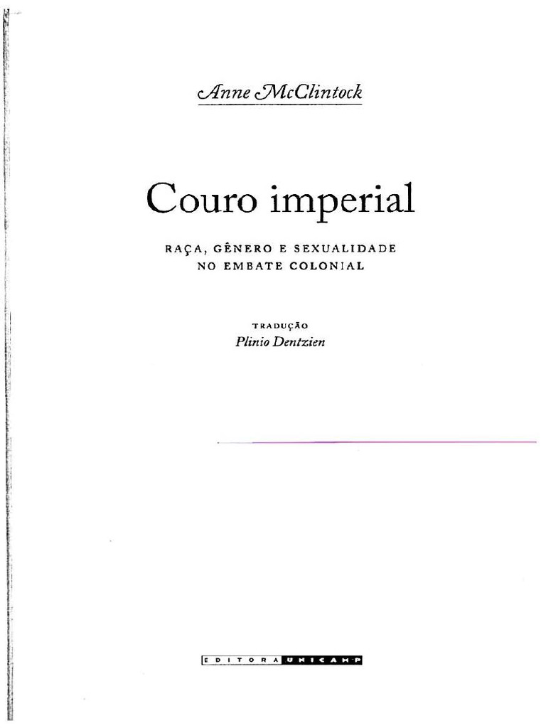 McCLINTOCK A Couro Imperial Ra A G Nero e Sexualidade No Embate ...