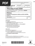 GCSE History 2025 Paper 2 - Cold War and Superpower Relations | PDF ...