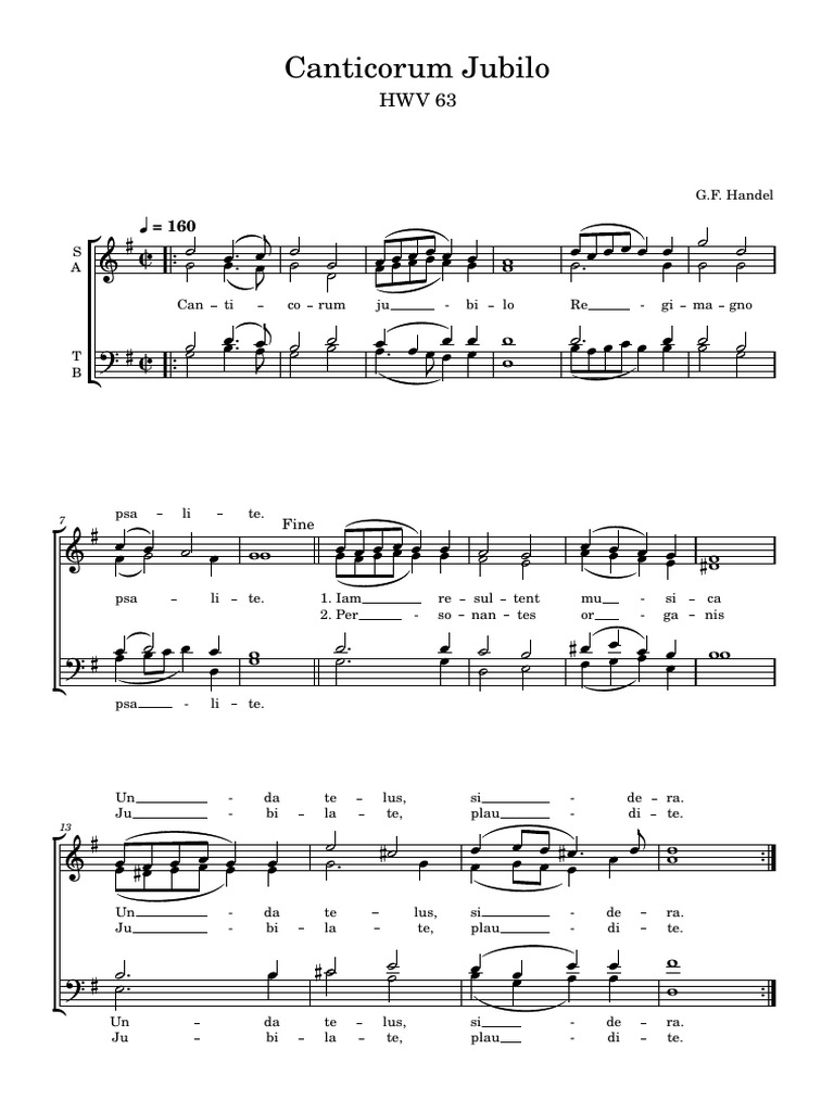 Canticorum - Jubilo SATB Full Score | PDF