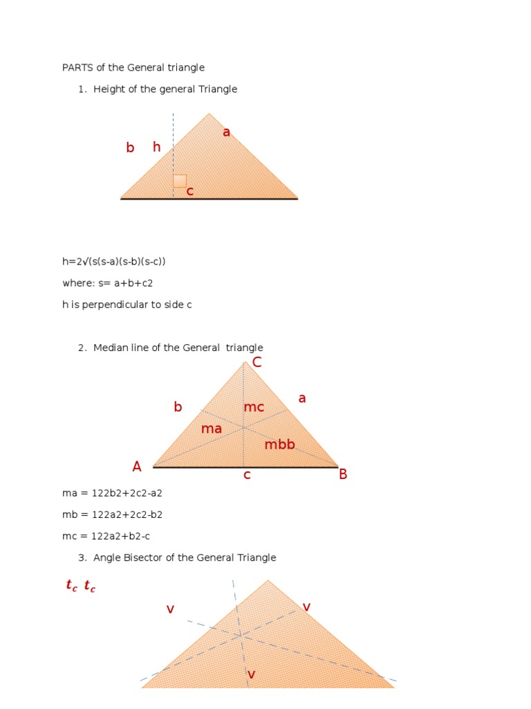 PARTS of The General Triangle | PDF | Teaching Methods & Materials ...